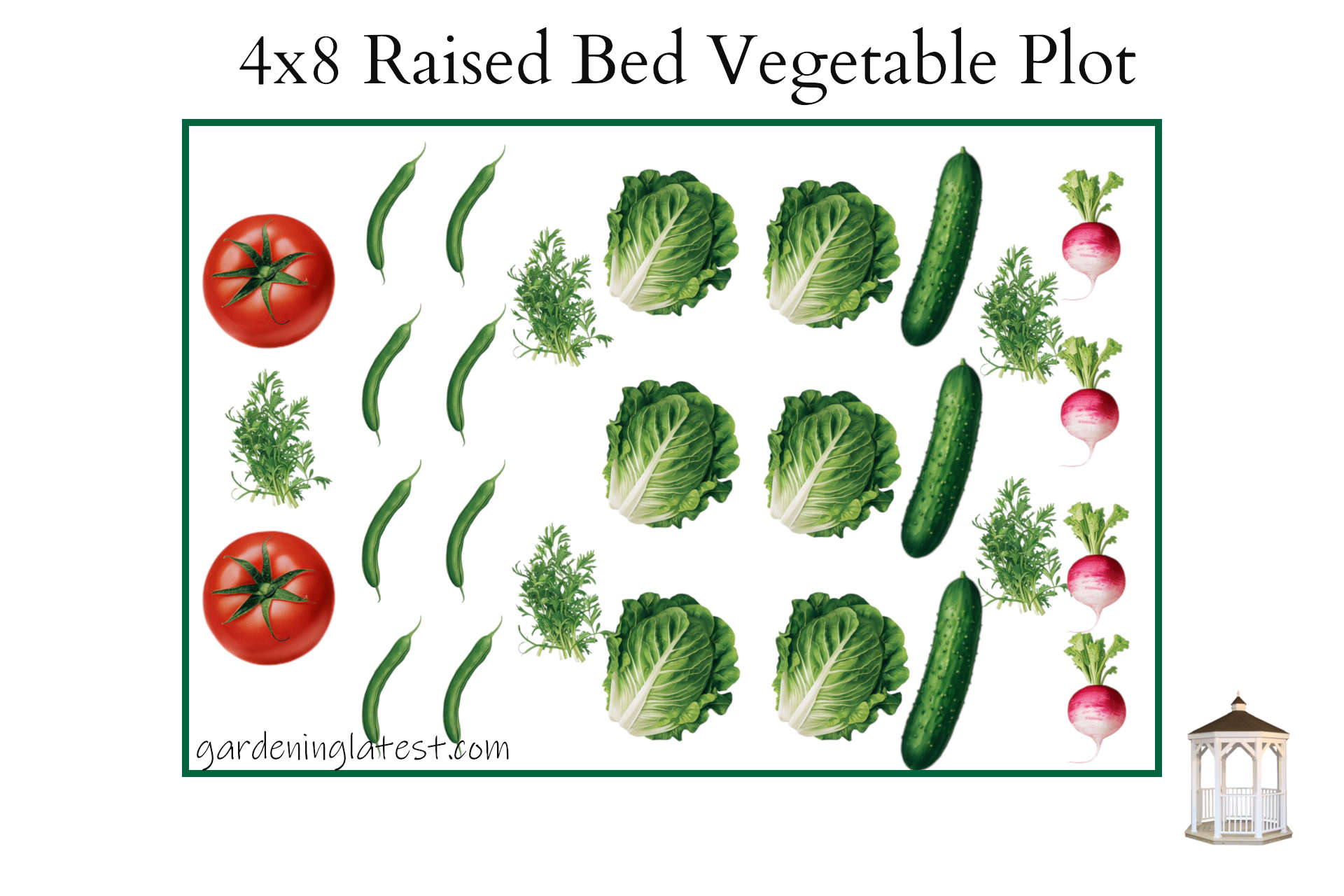 4x8 Raised Bed Layout Ideas for a Vegetable Garden - Gardening Latest
