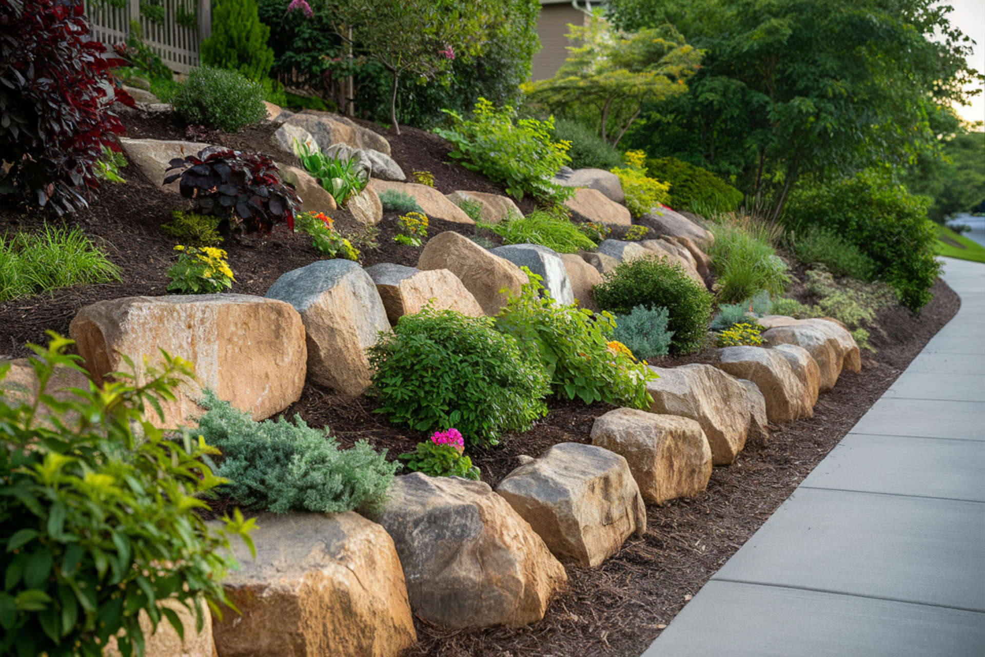 Backyard on a Slant? 8 Creative Ways to Level Your Slope - Gardening Latest