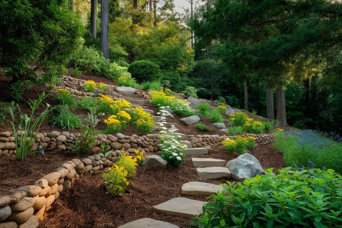 Low Maintenance Hillside Landscaping: Ideas to Save Time - Gardening Latest