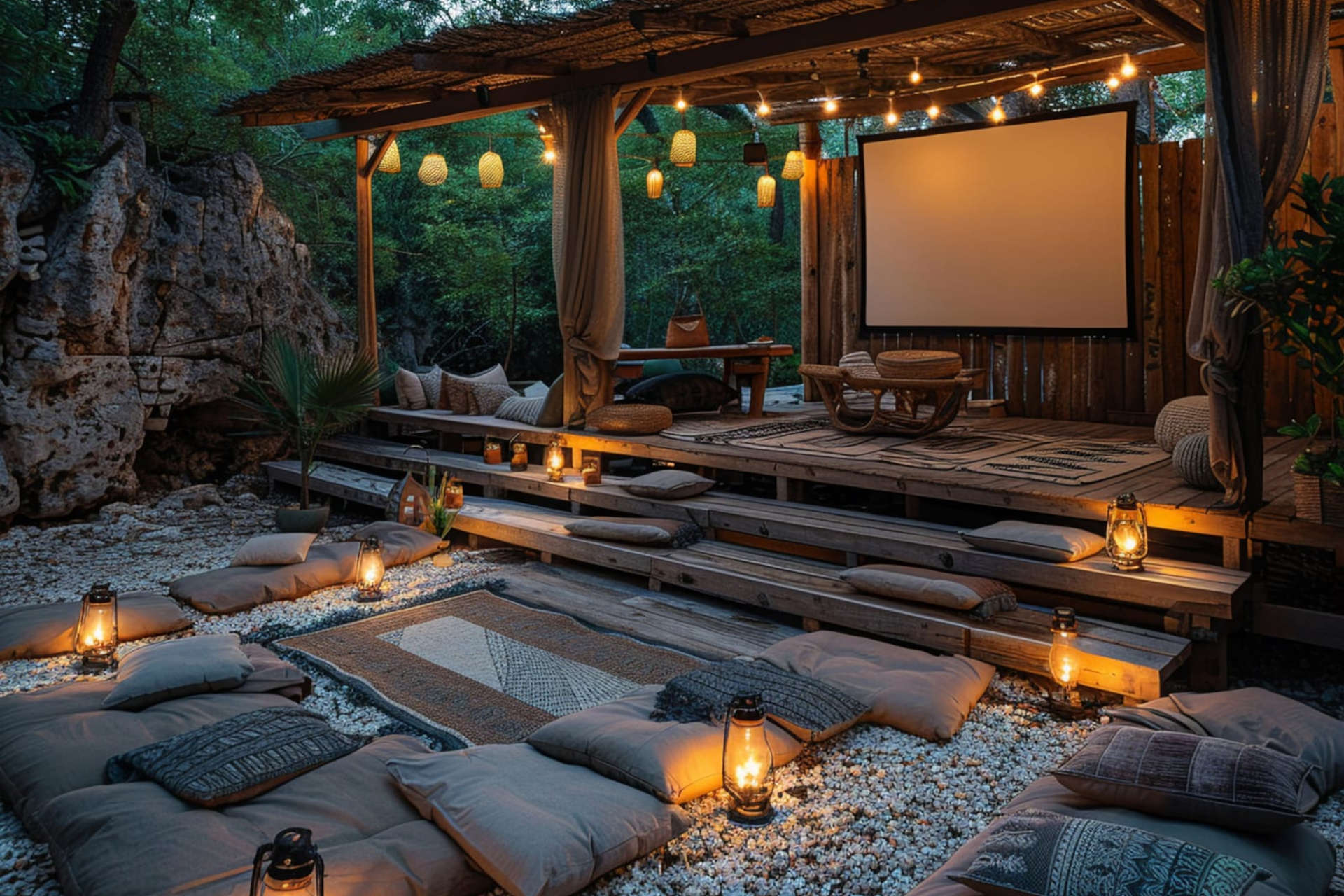 How to Transform Your Backyard Into a Movie Theater - Gardening Latest