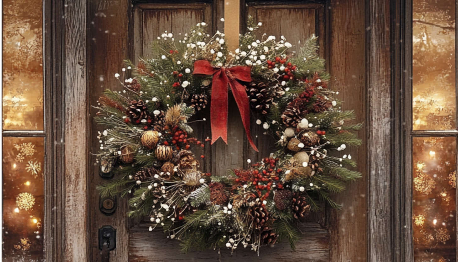 Enhance Your Door and Porch: Mastering Christmas Wreath Decor ...