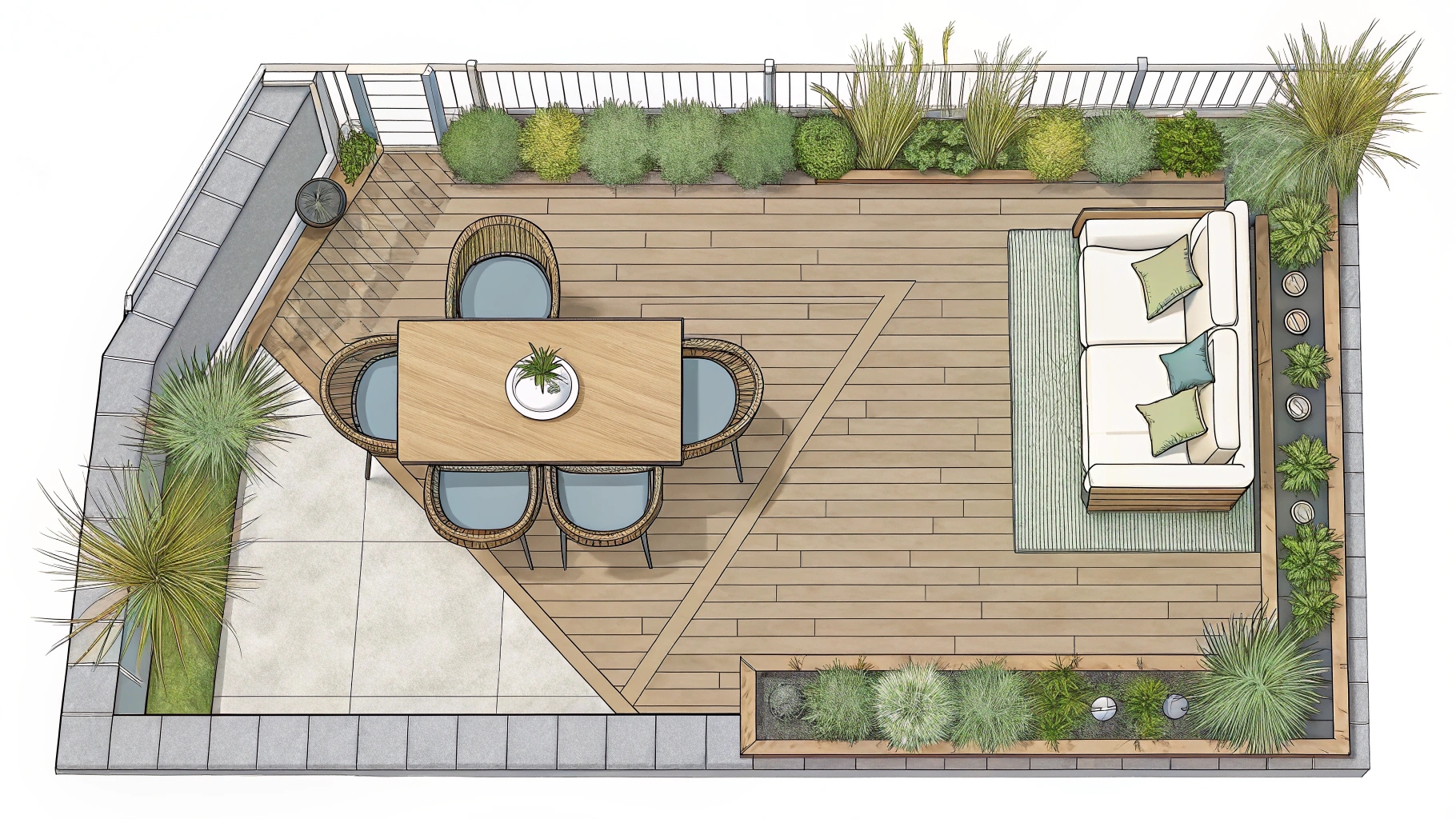 Small Deck Ideas and Design Tricks to Visually Expand a Compact Decking ...