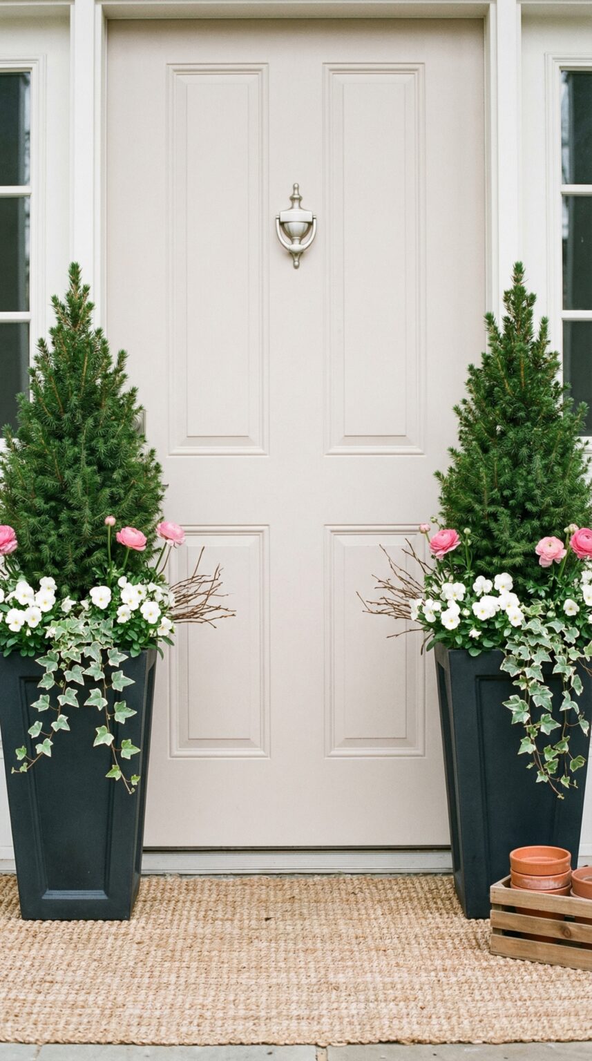 Spring Porch Planter Ideas: Porch Pots, Urns, and Front Door Containers ...